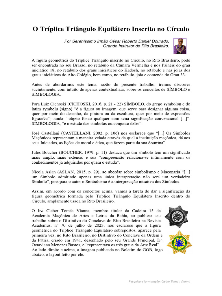 Significado do Triângulo Maçônico | PDF | Triângulo | Aristóteles