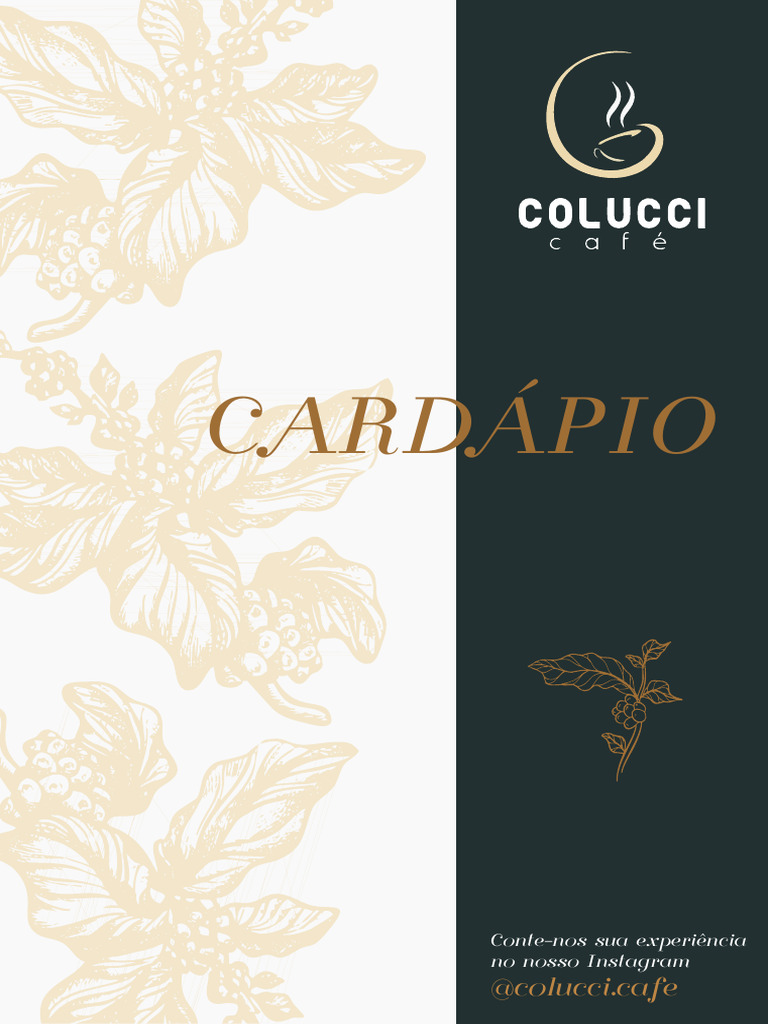 Cardápio Colucci Café - 231208 - 180224 | PDF | Chocolate | Culinária