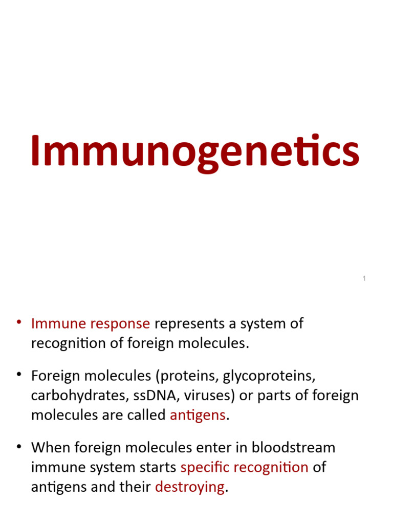 15 Immunogenetics-89402 | PDF | Immune System | Antigen