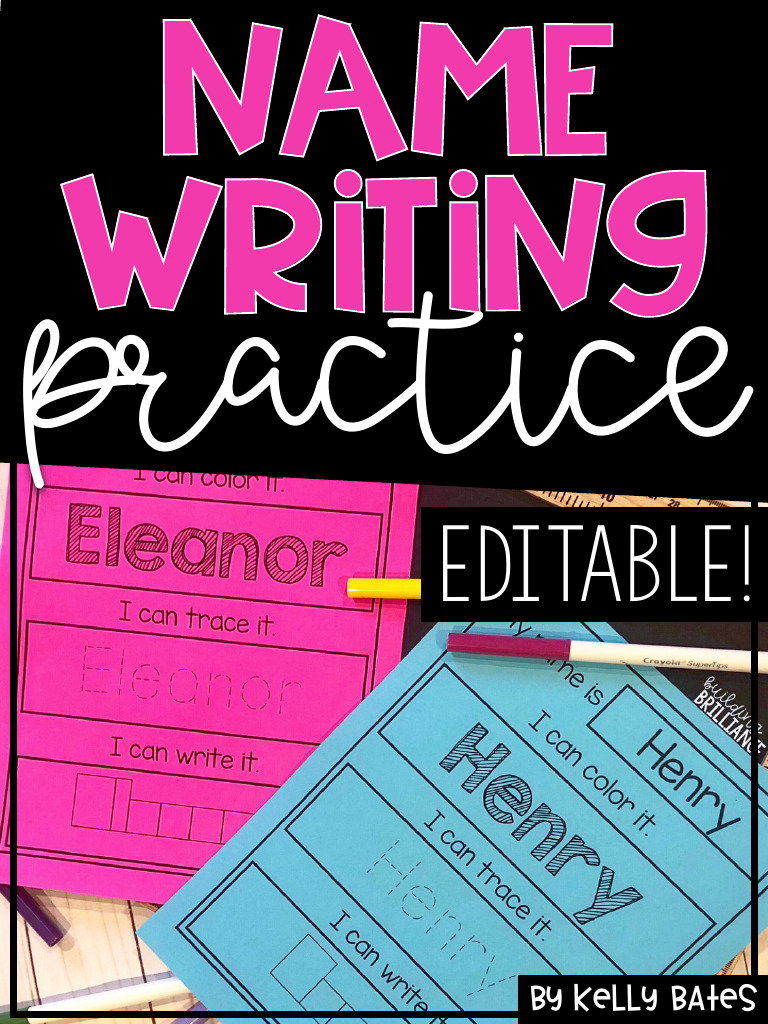 Editable Name Writing Practice | PDF | Computing | Software