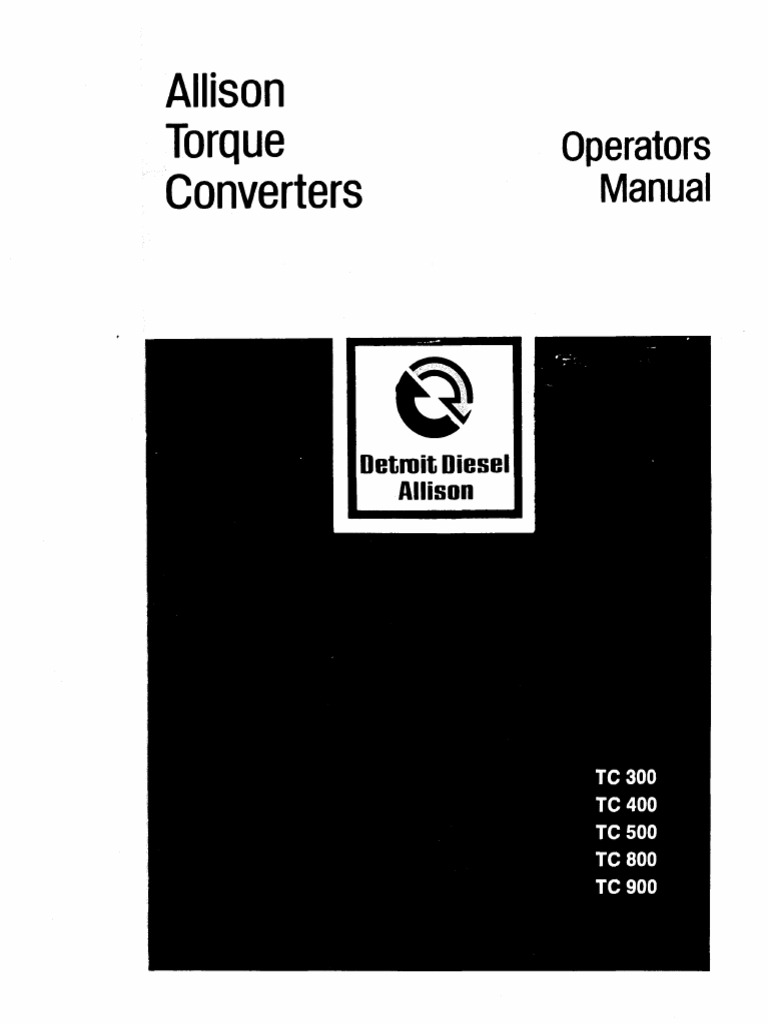 torque converters Tc series manual | PDF