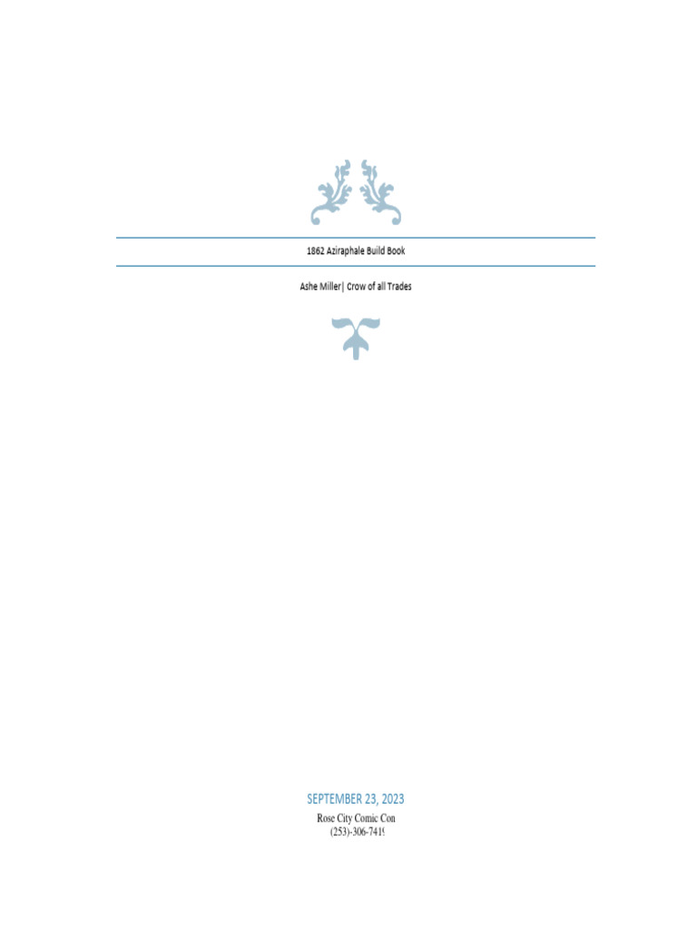 Aziraphale Build Book 2023 | PDF