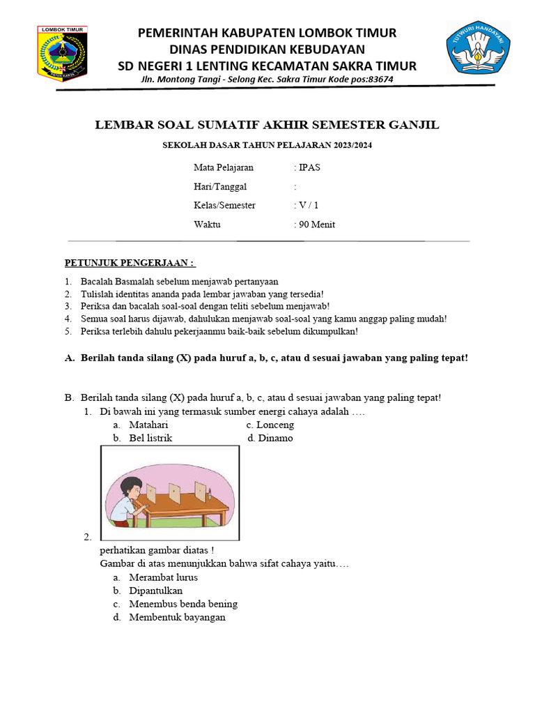 Sas Ipas Kelas 5 | PDF