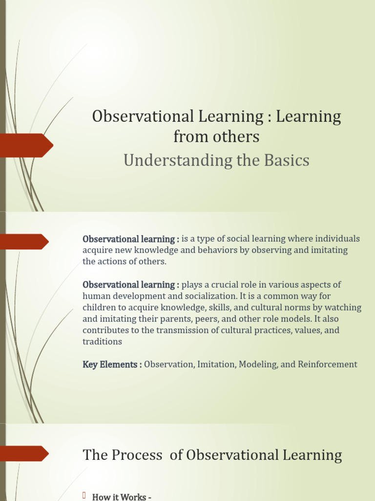 Observational Learning | PDF