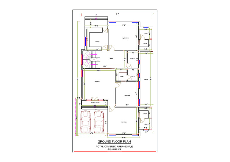 1.Ground Floor Plan | PDF