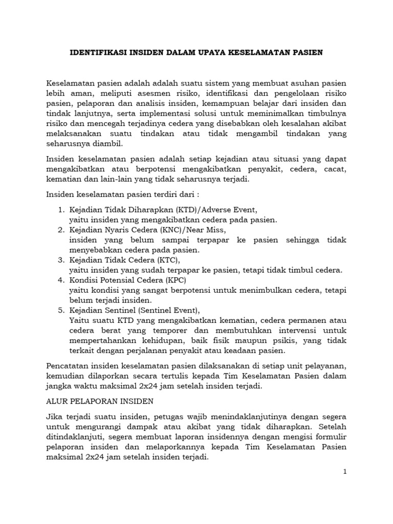 IDENTIFIKASI INSIDEN Baru | PDF