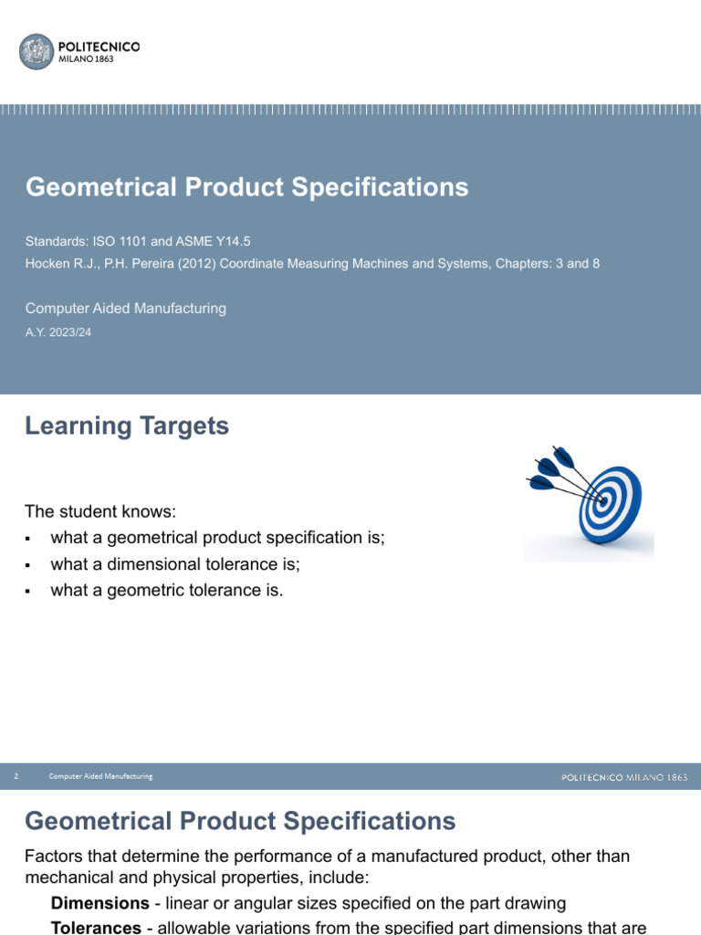 CAM - 09 Geometrical Product Specifications | PDF