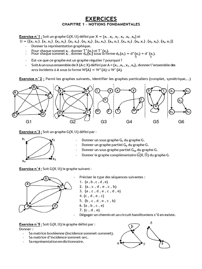 Fiche TD 1 | PDF