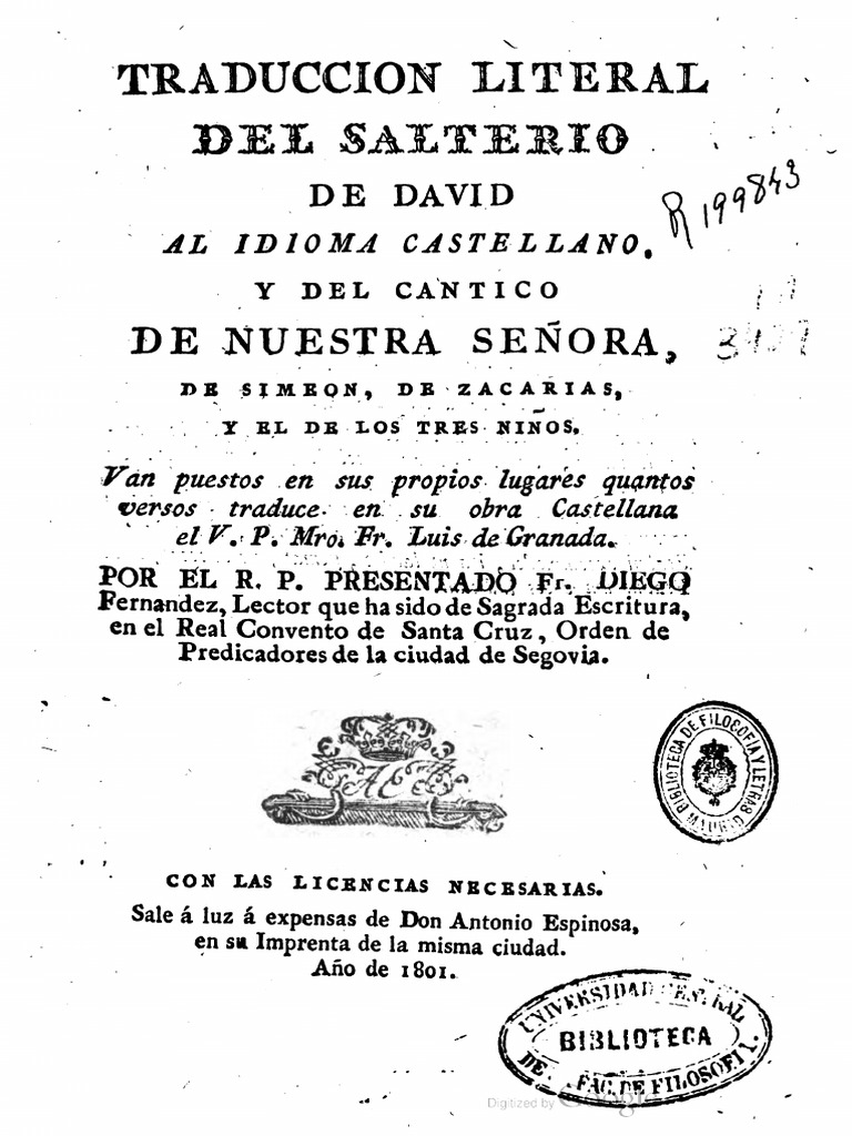 Salmos Latin Español | PDF