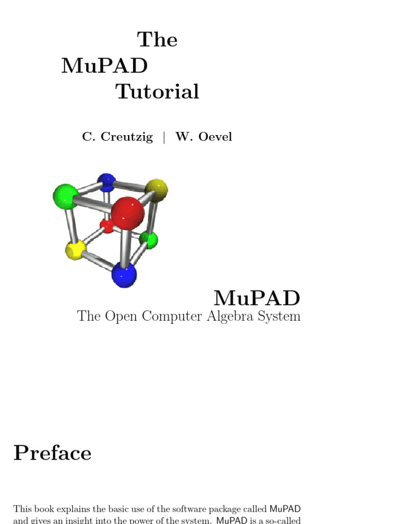 02 Tutorium MuPAD 4.06 | PDF