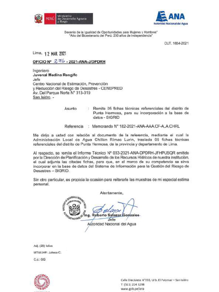 Ficha Tecnica Referencial de Identificacion de Puntos Criticos en El ...