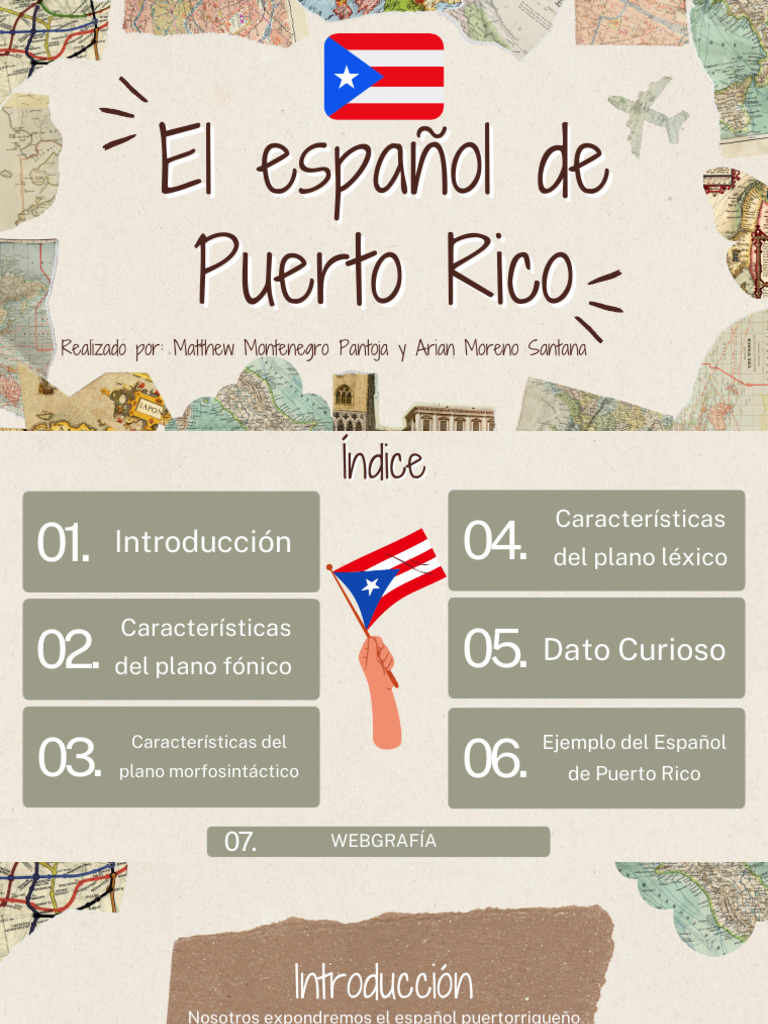 Trabajo de Español de Puerto Rico | PDF | Viajes | Artes del lenguaje y ...