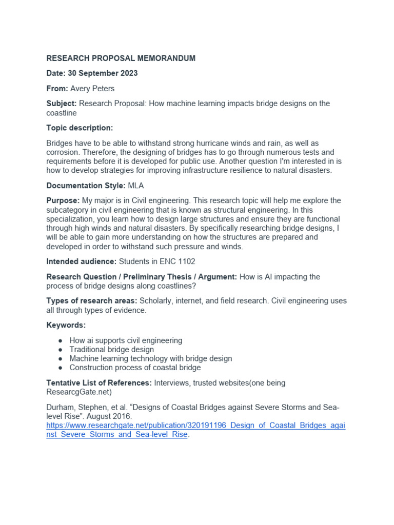 Research Memo 5 | PDF | Engineering | Civil Engineering