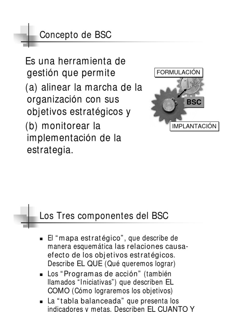 Diapositivas BSC | PDF | Economias | Business