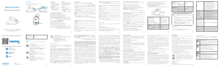 A7852 - Anker 2.4G Wireless Vertical Ergonomic Optical Mouse User ...