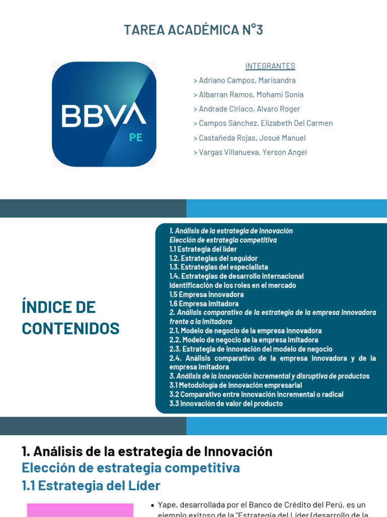 TA3_GRUPO N°3_BBVA ppt | PDF | Bancos | Internet