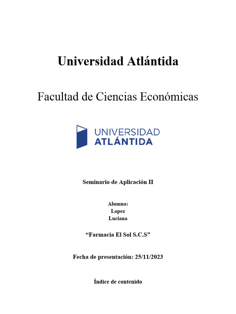 Presentacion TP | PDF | Farmacia | Farmacéutico