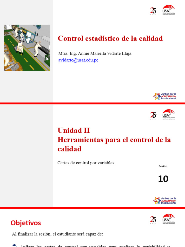 Sesión 10 - Cartas de Control Por Variables | PDF | Estadísticas | Ciencia de sistemas