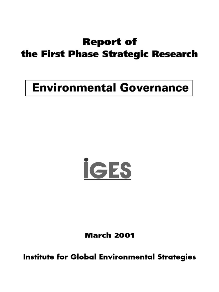 Environmental Governance-E | PDF | Governance | Policy Environmental Governance-E | PDF | Governance | Policy