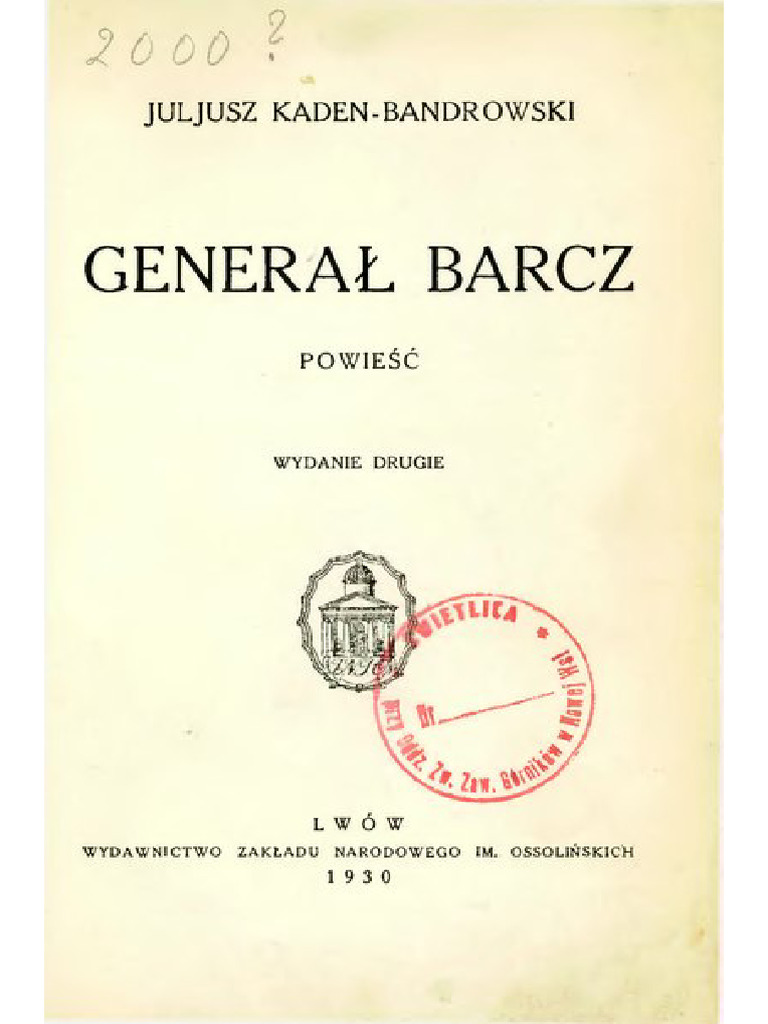 Generał Barcz | PDF