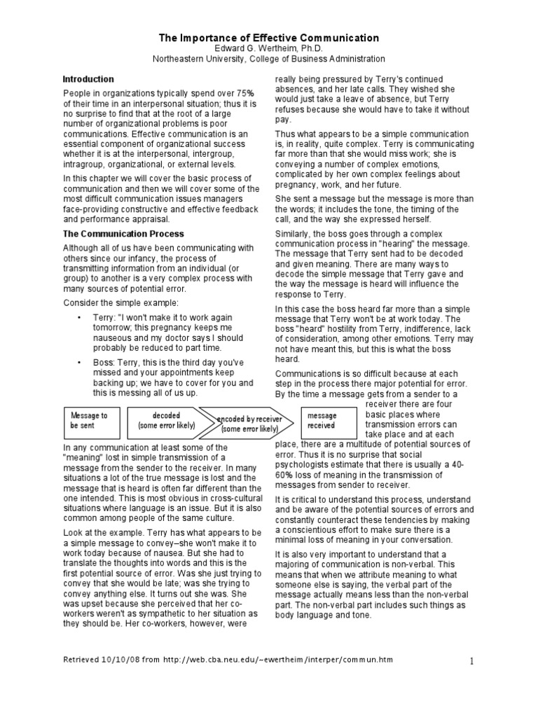 Effective Communication | PDF | Nonverbal Communication | Body Language