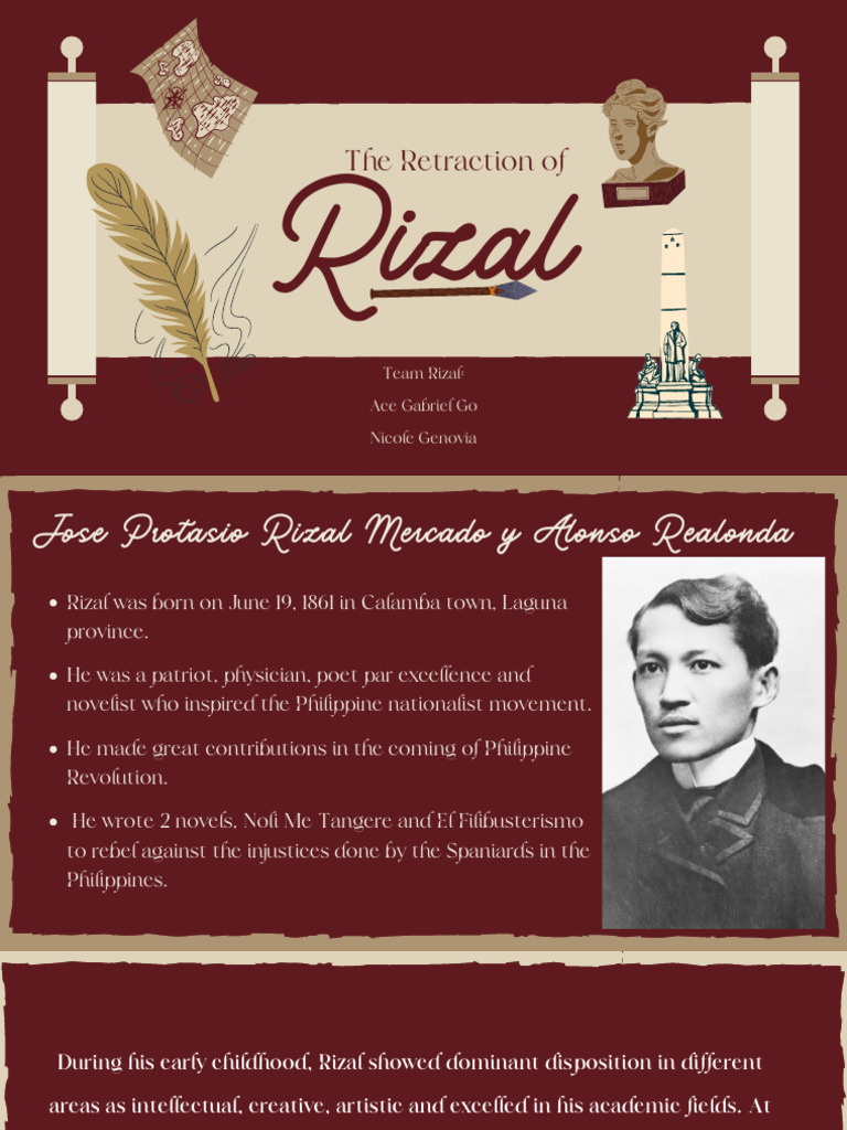Retraction-of-Rizal-Team-Rizal | PDF | Philippines