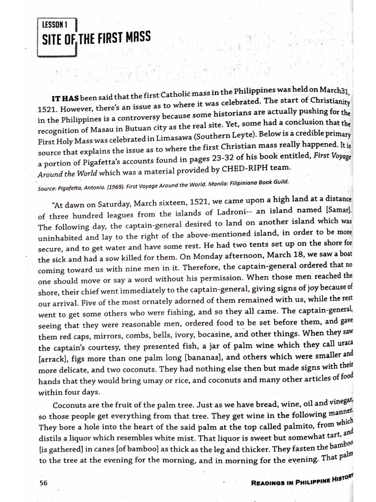 RPH Site of The First Mass | PDF