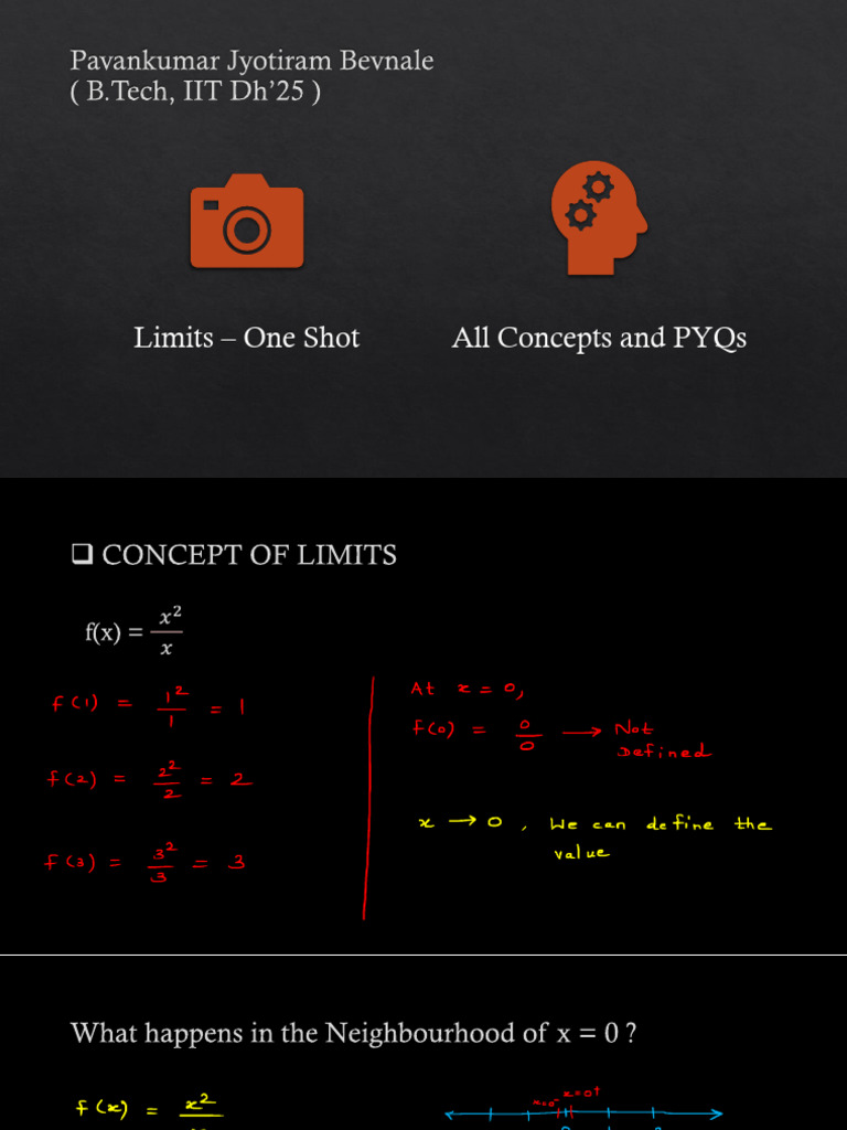 Limits - Theory Session (Notes) | PDF | Theoretical Computer Science ...
