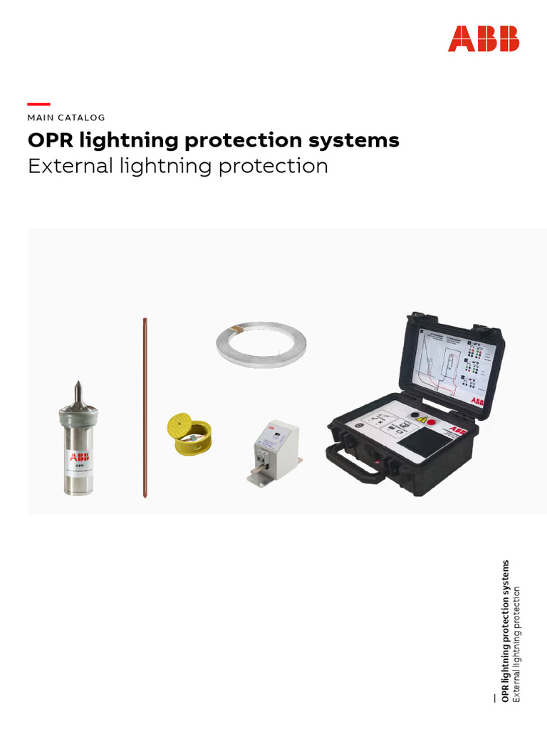 Abb - Opr - Ligthning Protection Catalog | PDF | Lightning | Cloud