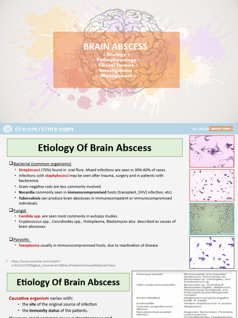 Note Brain Abscess | PDF | Science & Mathematics