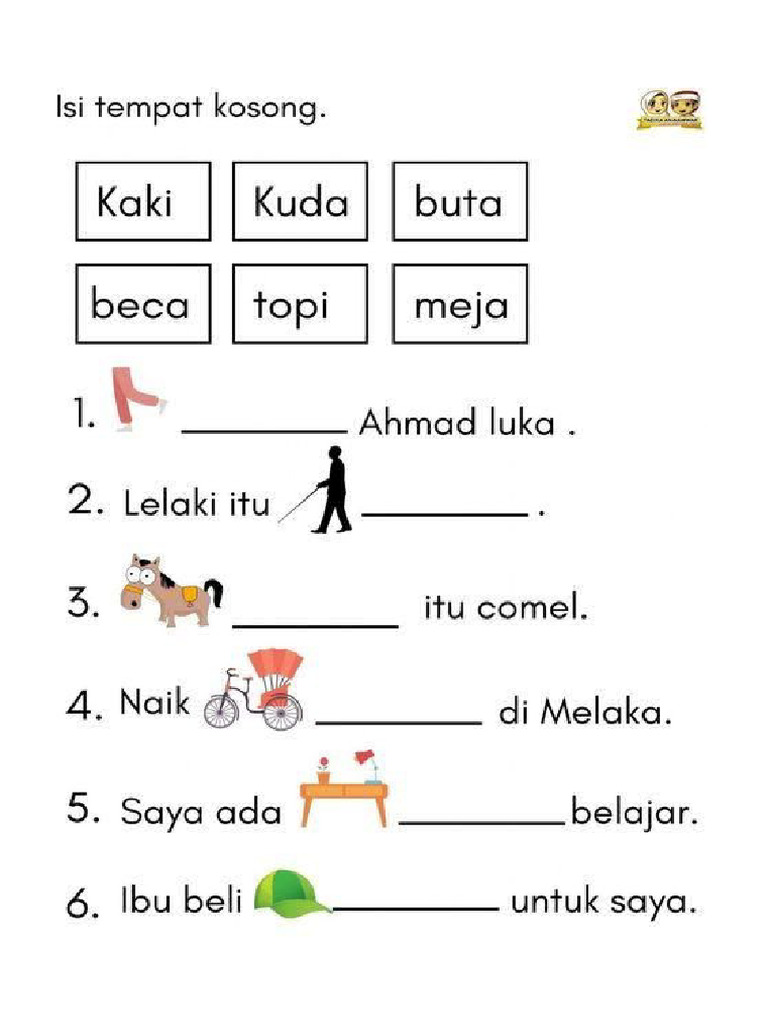 Lembar Kerja Membaca 1 | PDF