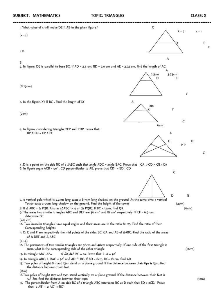 Triangle | PDF | Triangle | Perpendicular
