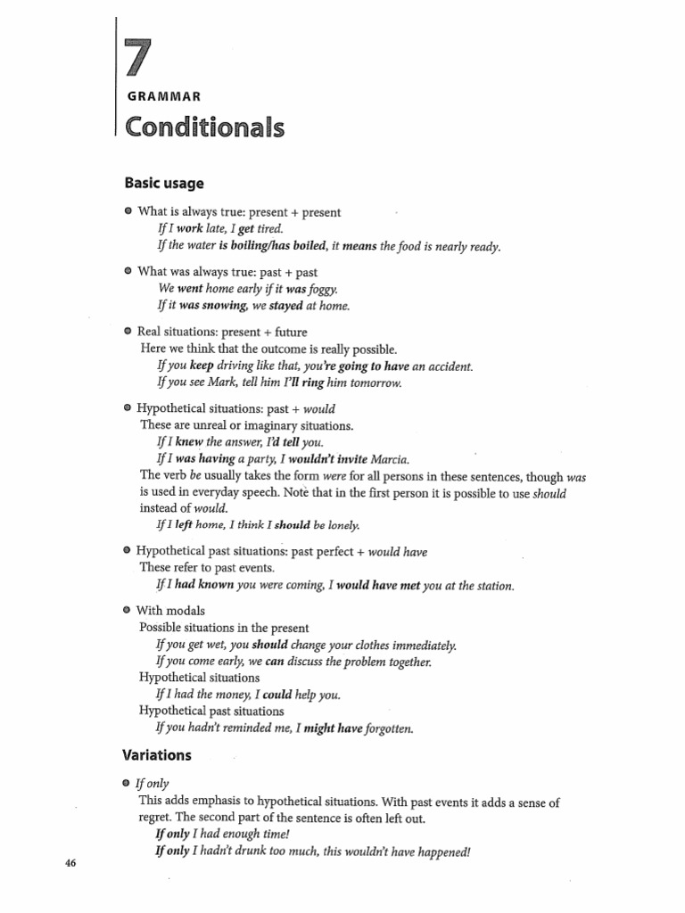 Conditional Sentences | PDF