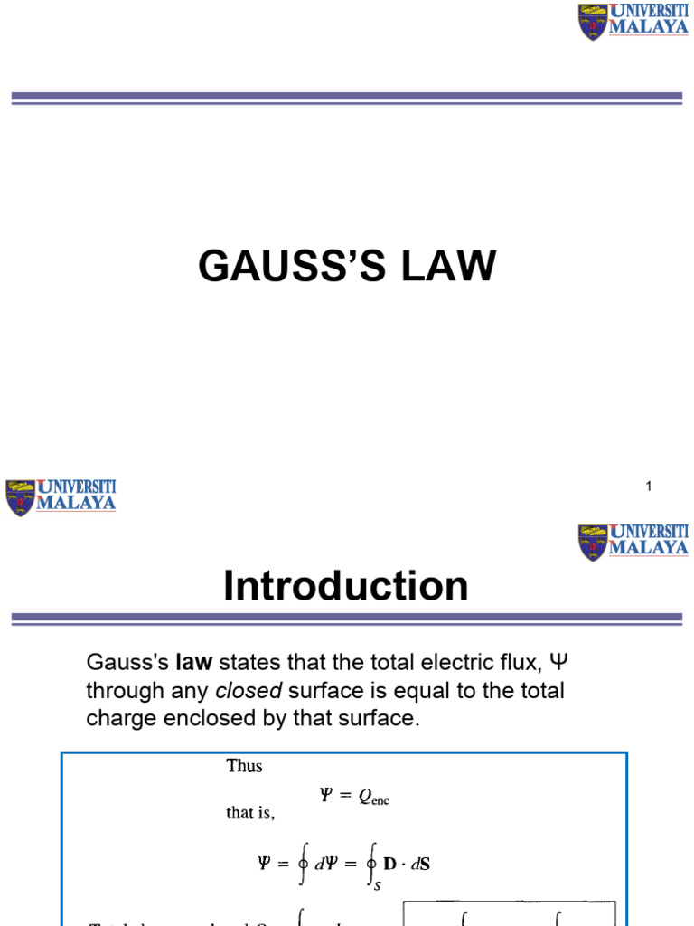 Gausss Law Pdf Electric Field Electric Charge