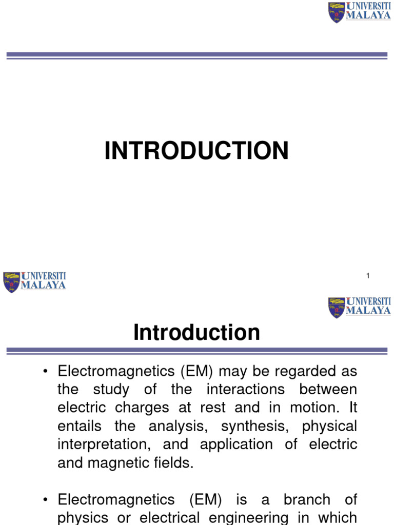 Introduction To Electromagnetics | PDF | Euclidean Vector | Cartesian ...