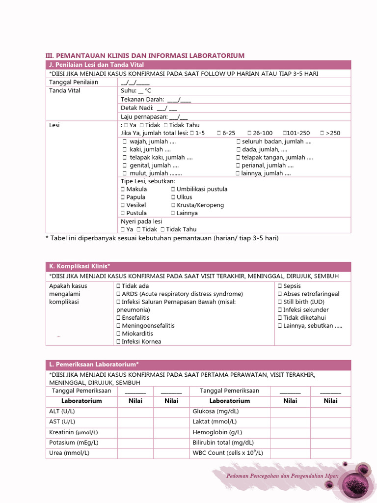 Lampiran 4. Formulir Klinis Kasus | PDF