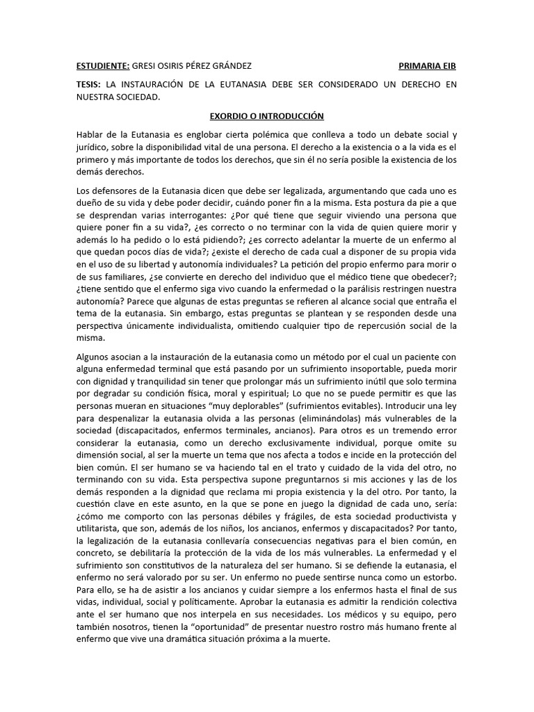 Exordio o Introducción - Gresi Osiris Pérez Grández | PDF | Invalidez ... Exordio o Introducción - Gresi Osiris Pérez Grández | PDF | Invalidez ...