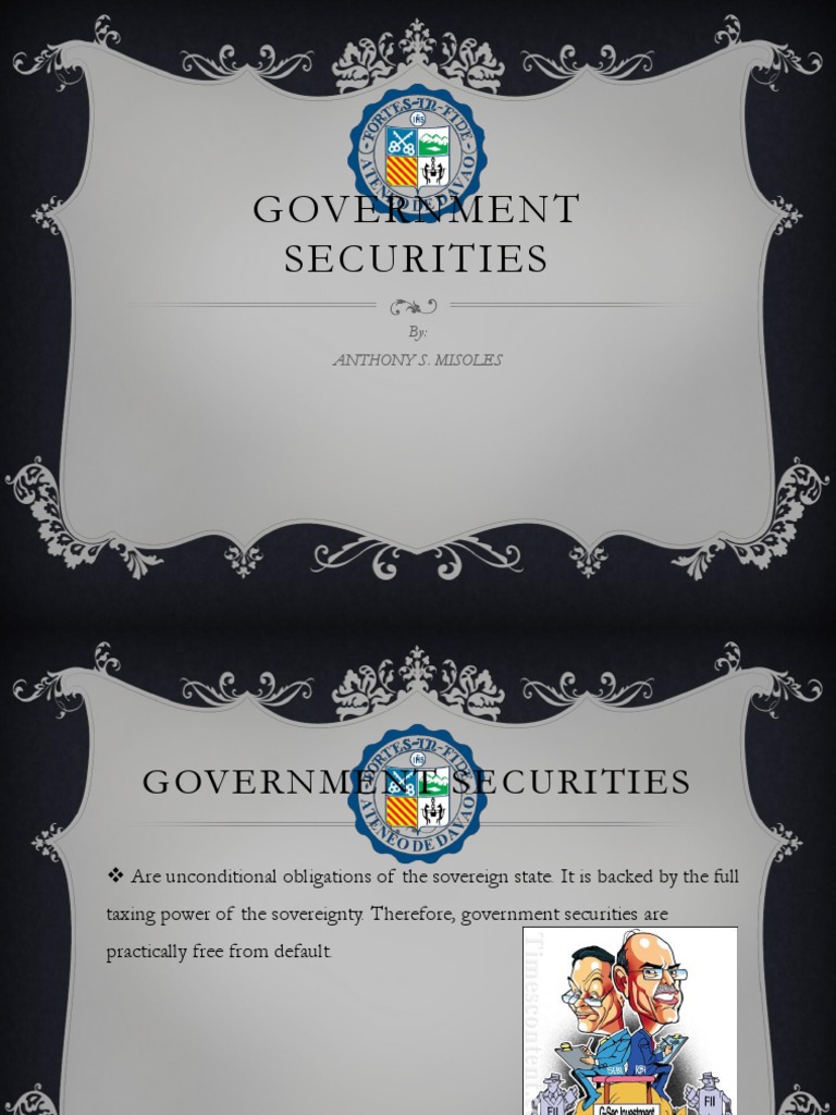 Government Securities | PDF | United States Treasury Security | Bonds ...