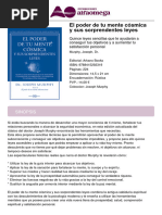 El Poder de Tu Mente Subconsciente Josep Murphy | PDF | Mente | Pensamiento