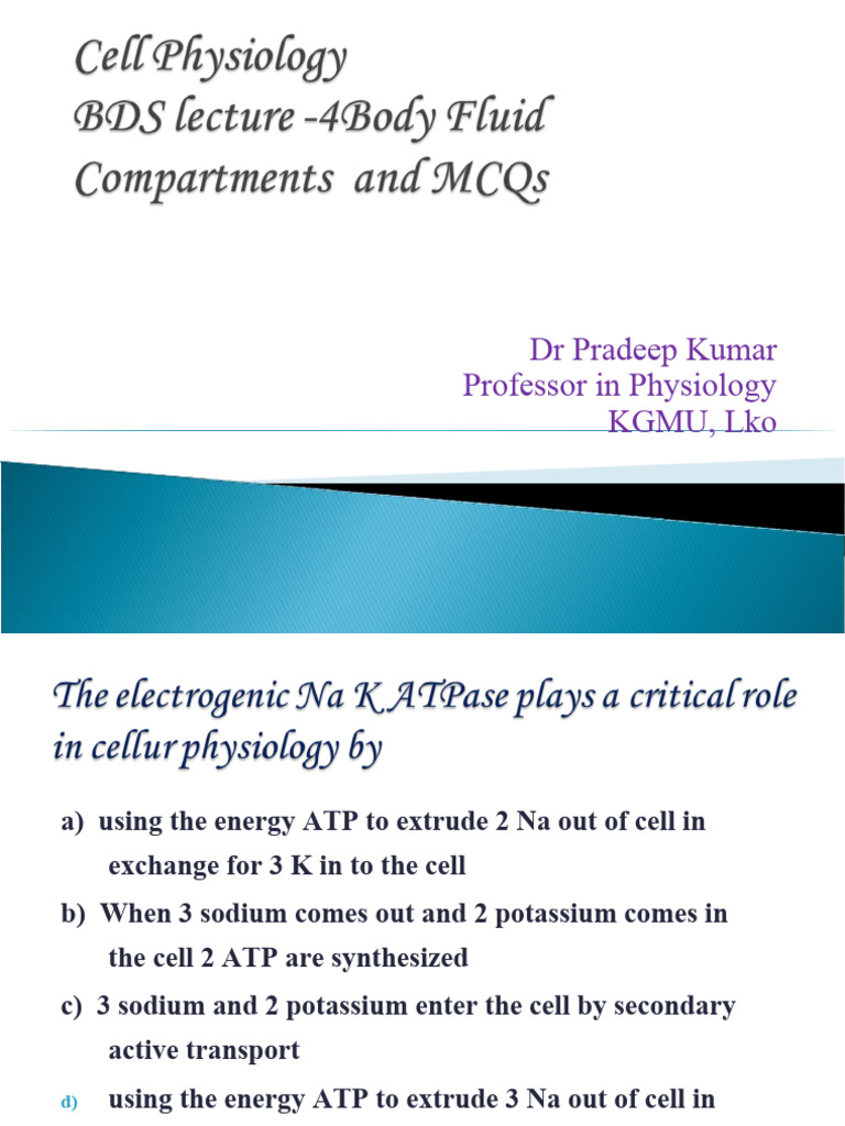 Cell Physiology MCQ | PDF | Cell (Biology) | Biotechnology