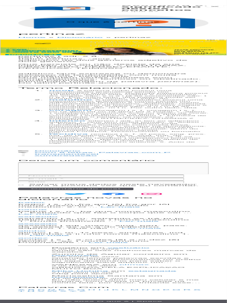 Pertinaz O Que É Pertinaz Descubra O Significado Destes Conceitos | PDF ...