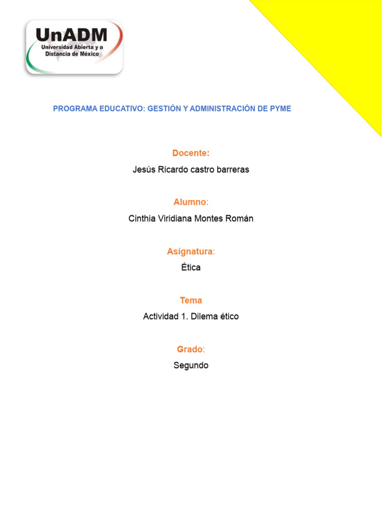 Dilema Etico | PDF | Ética profesional
