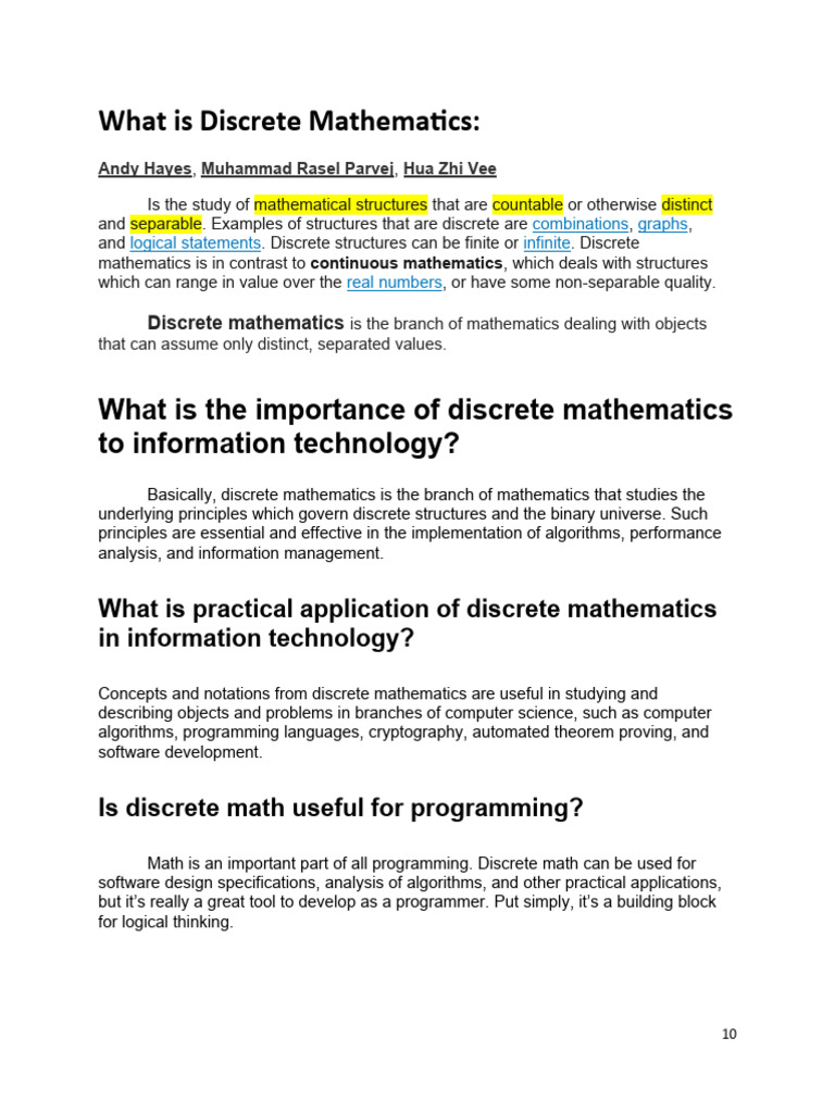 Discrete Math1 | PDF
