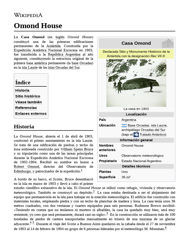 Omond House | PDF | Exploración de la Antártida | Antártida