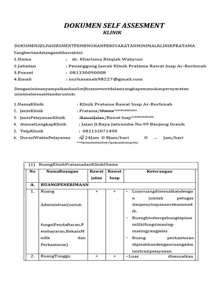 Self Assesment (Klinik) | PDF