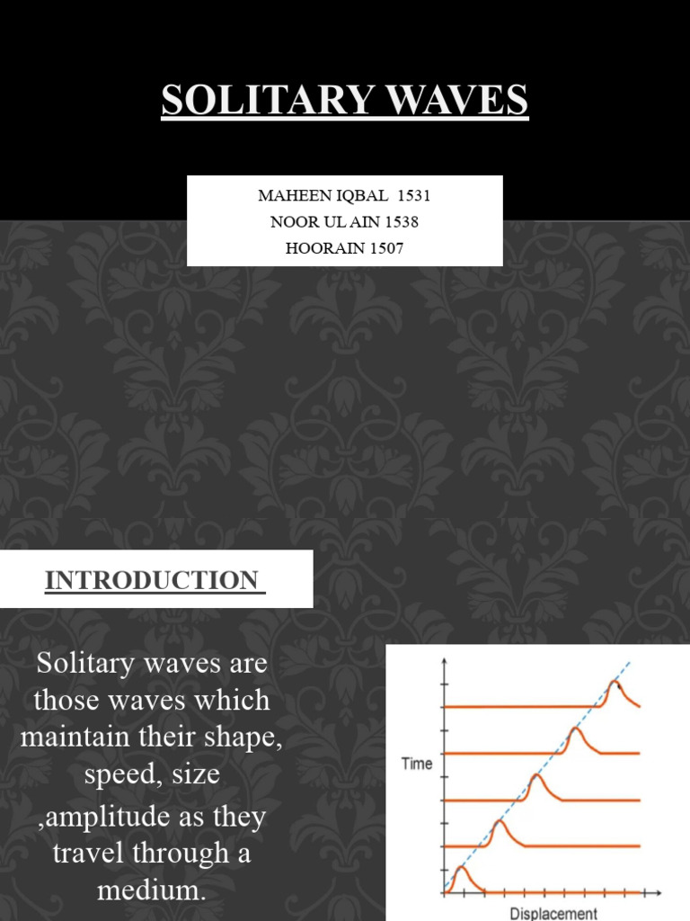 Understanding Solitary Waves and Solitons | PDF | Soliton | Waves