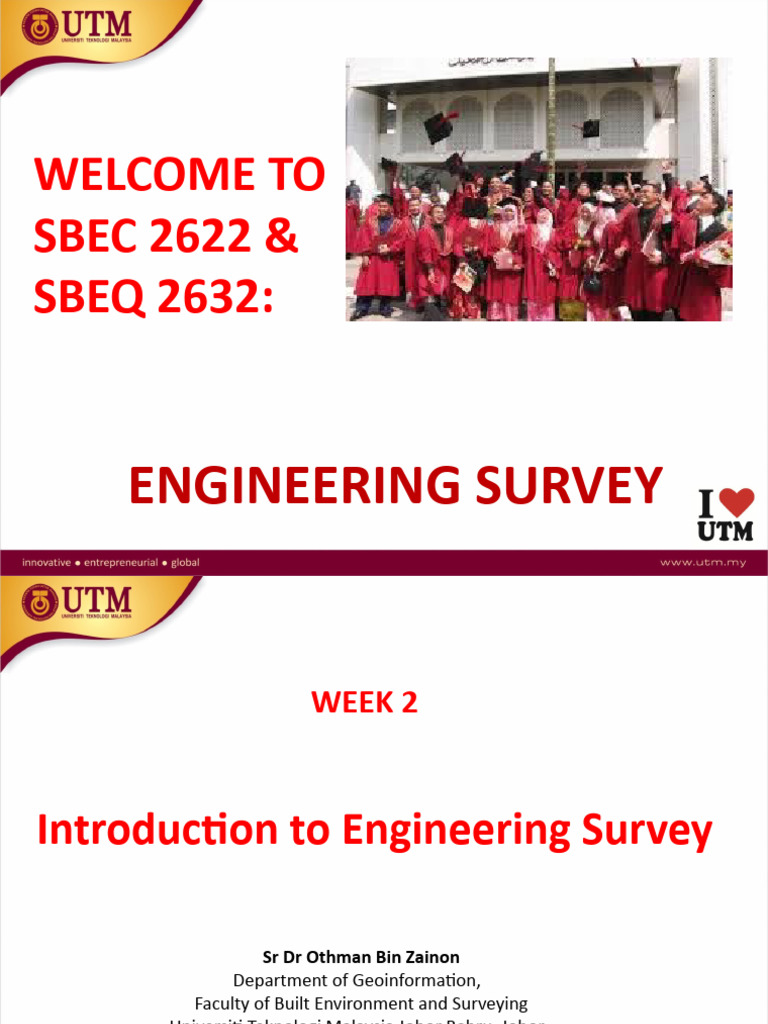 Welcome To SBEC 2622 & SBEQ 2632:: Engineering Survey | PDF