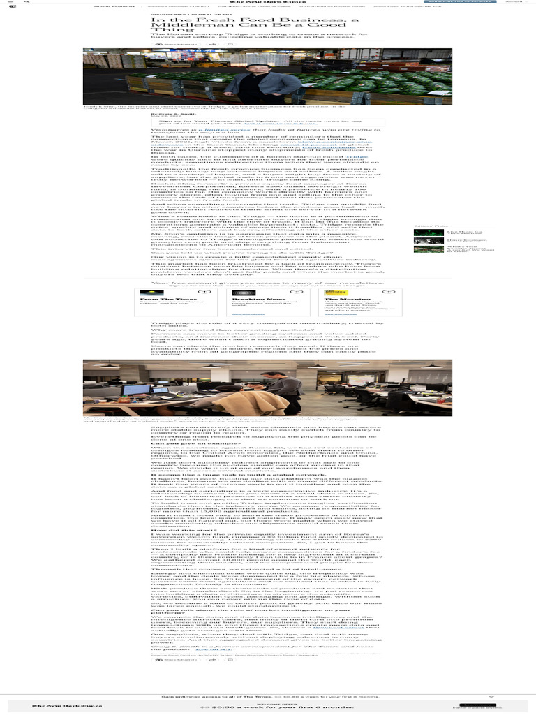 Tridge Is Providing A Middleman Service For Global Food Trade - The New ...