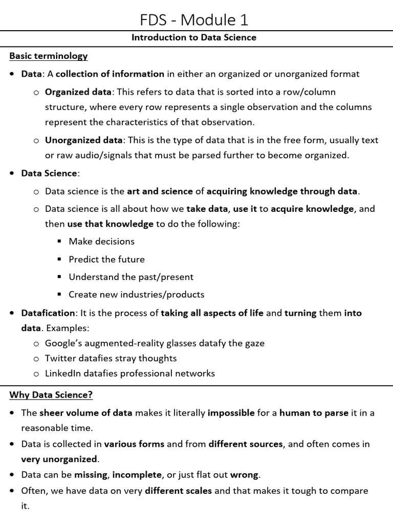 M1 - FDS | PDF | Regression Analysis | Cluster Analysis