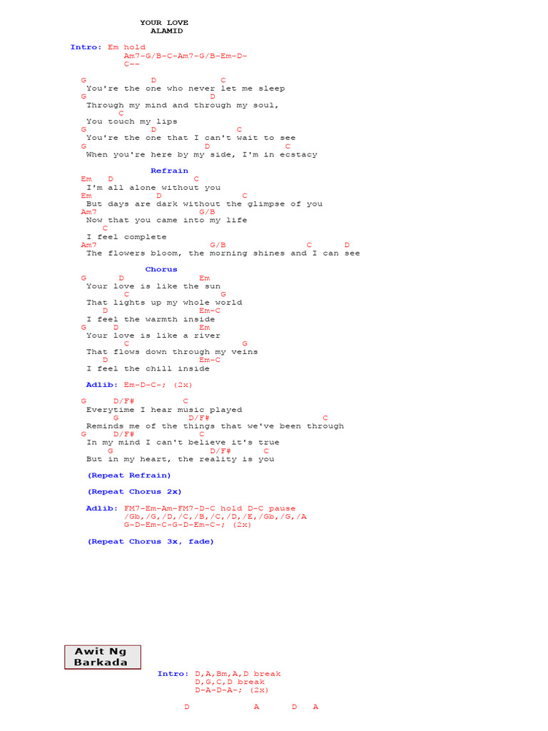 Song List | PDF